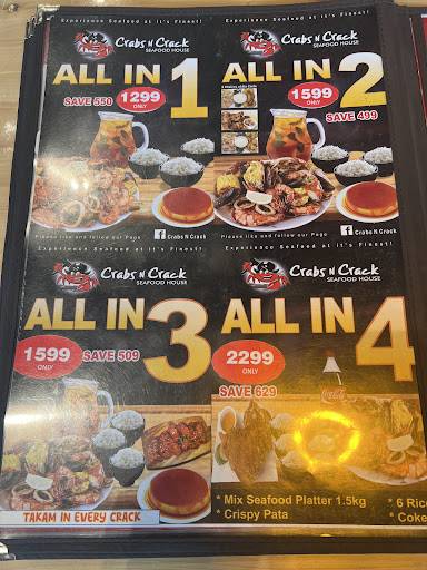 Menu at Crabs N Crack - Molino Town Center Branch restaurant, Bacoor