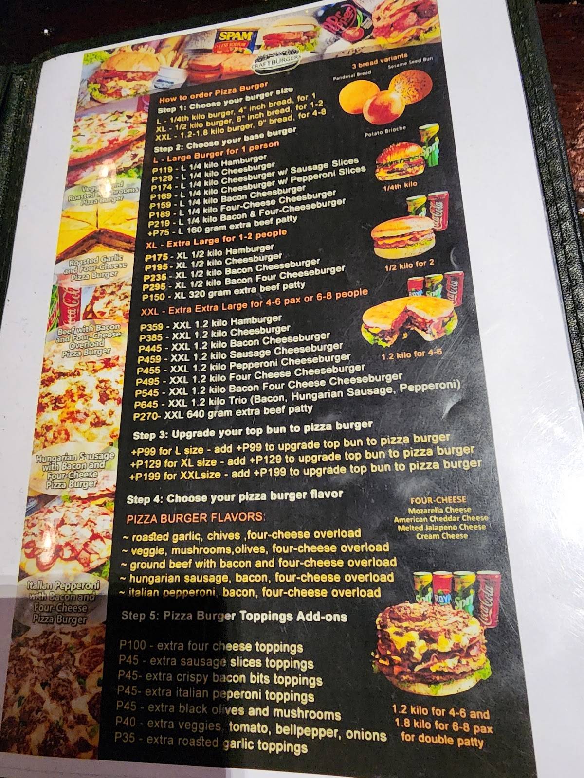 Menu at Craft Burgers Baguio - Camp7 restaurant, Baguio