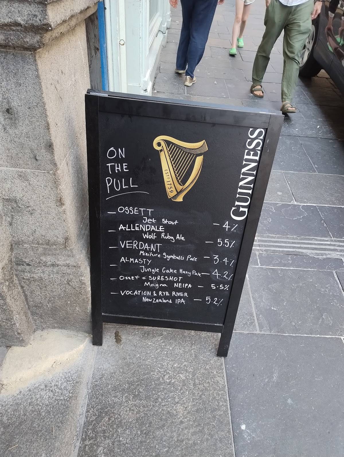 Menu at Crown Posada pub & bar, Newcastle upon Tyne