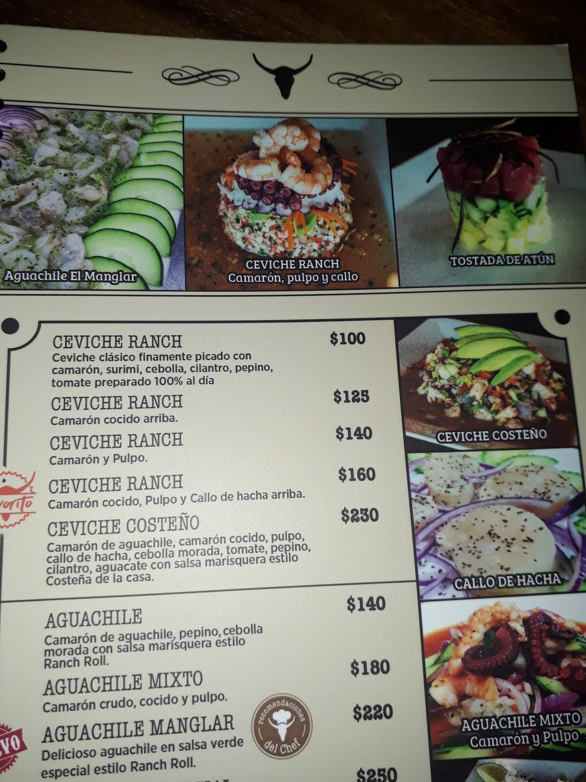 Carta del restaurante Ranch Roll Sushi Tres Rios, Culiacán Rosales