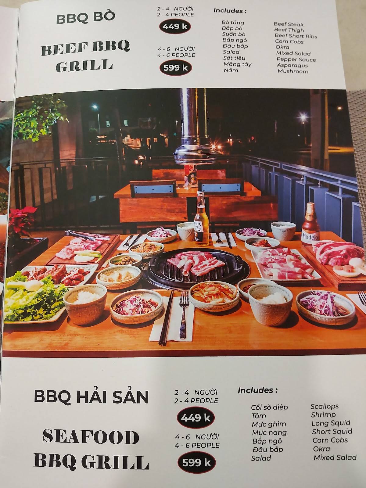 Menu at DW's Bar & Grill - Beefsteak, BBQ, Hotpot, Vung Tau