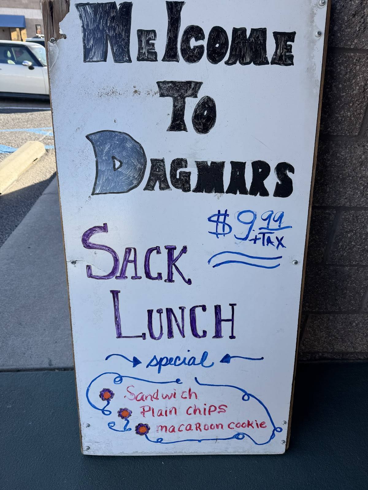 Menu at Dagmar's Specialties and German Bakery, Rio Rancho