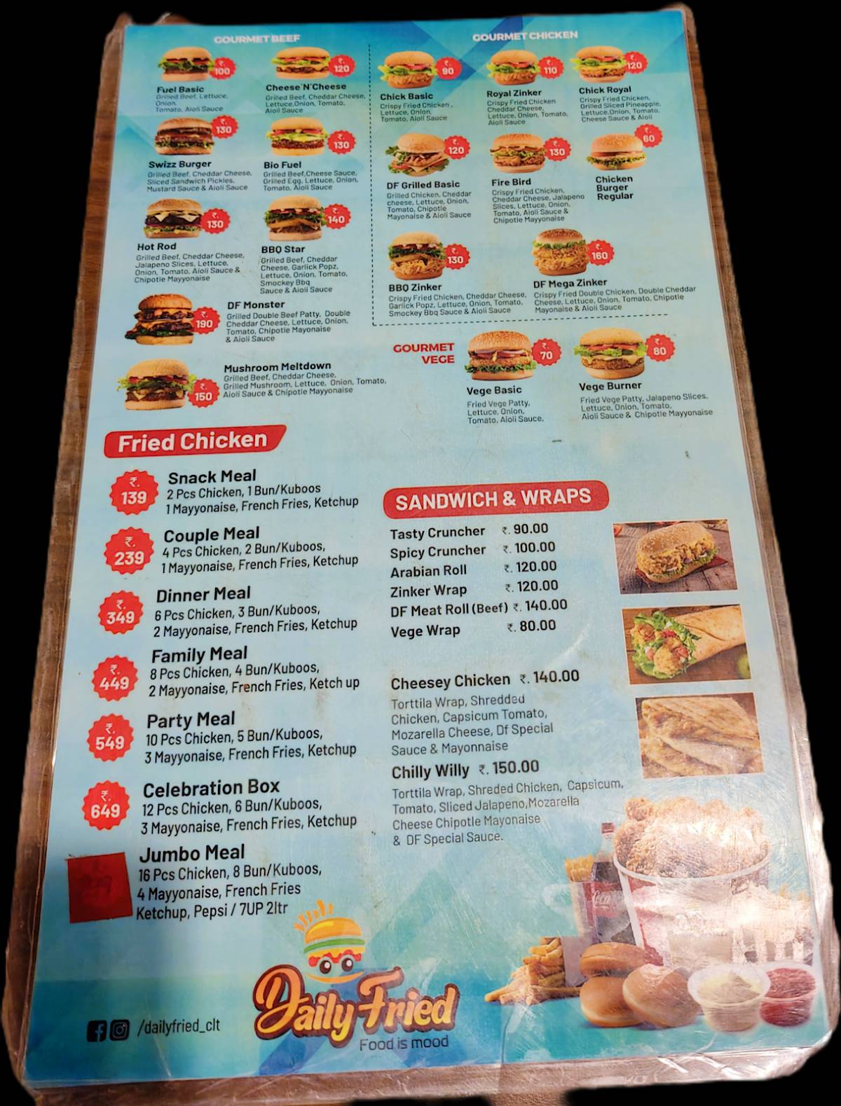 Menu at Daily Fried, Thiruvambady