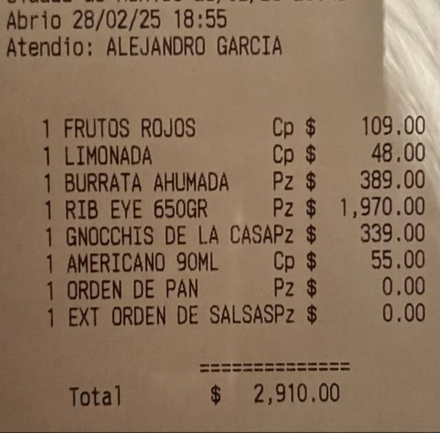 Carta de parrilla Dante Brasa y Fuego - Polanco, Ciudad López Mateos ...