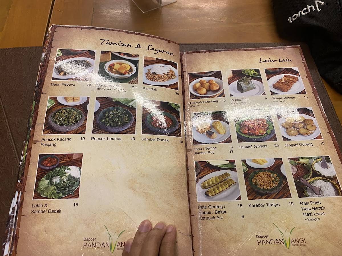Menu at Dapoer Pandan Wangi - Patuha restaurant, Bandung, Jl. Patuha No.38