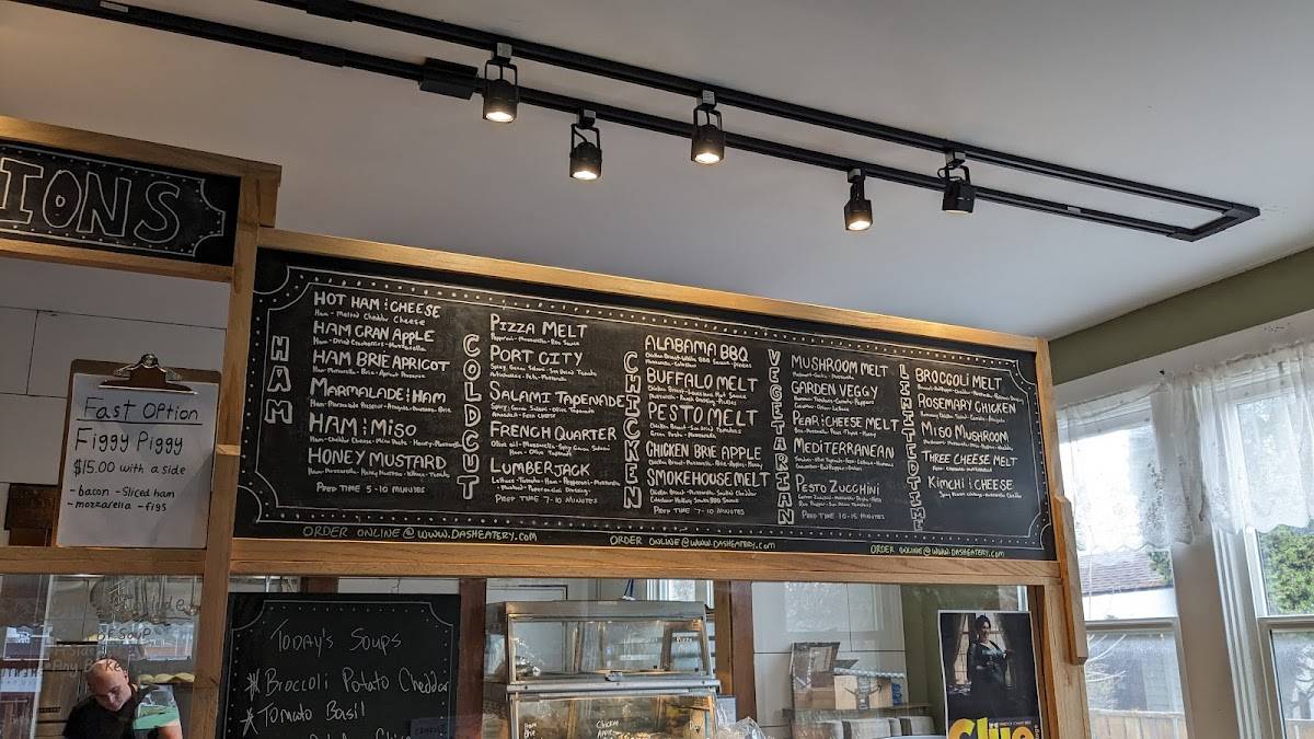 Menu at Dash Eatery restaurant, Cranbrook