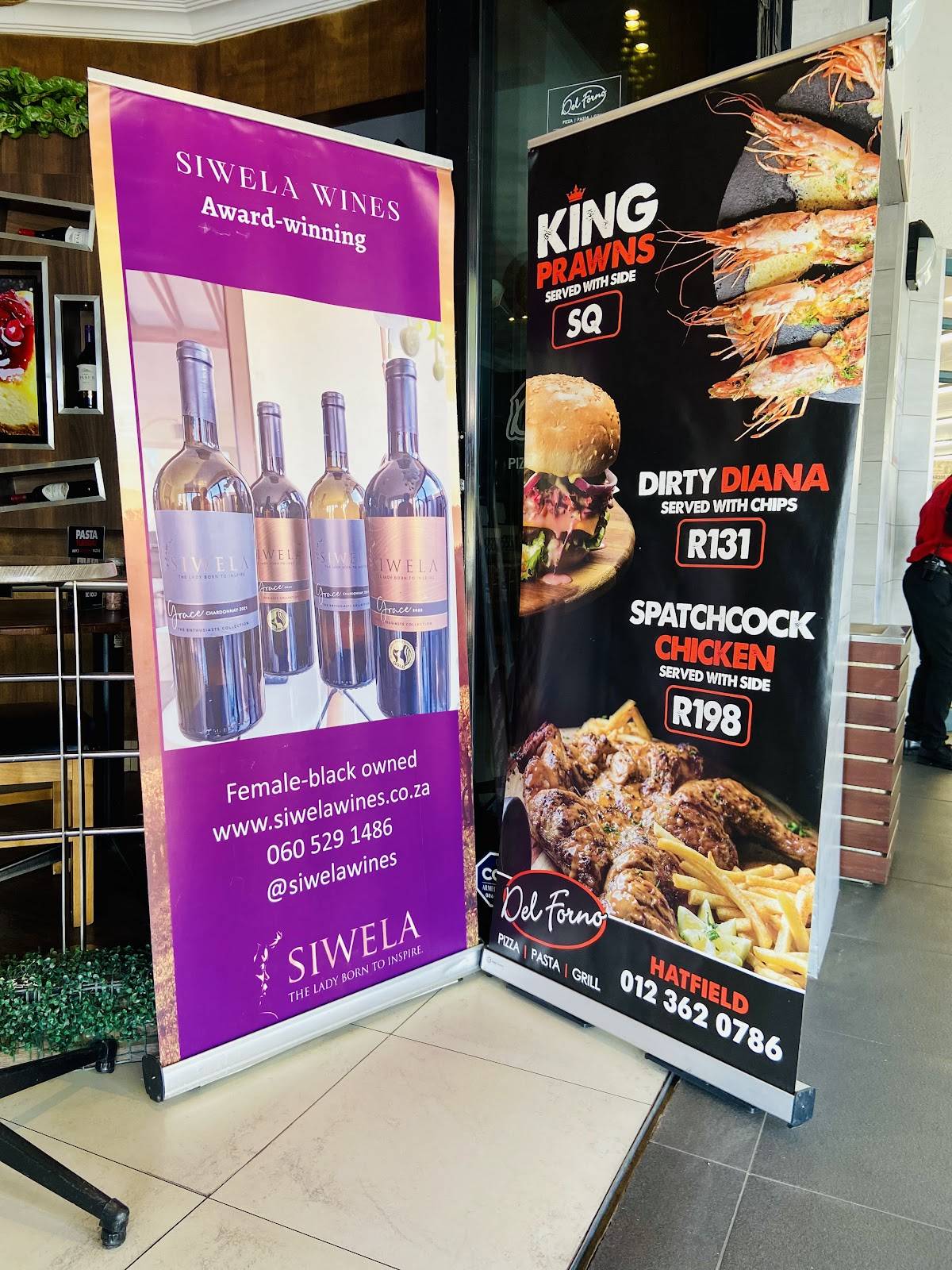 Menu at Del Forno Hatfield restaurant, Pretoria, Hillcrest Boulevard ...