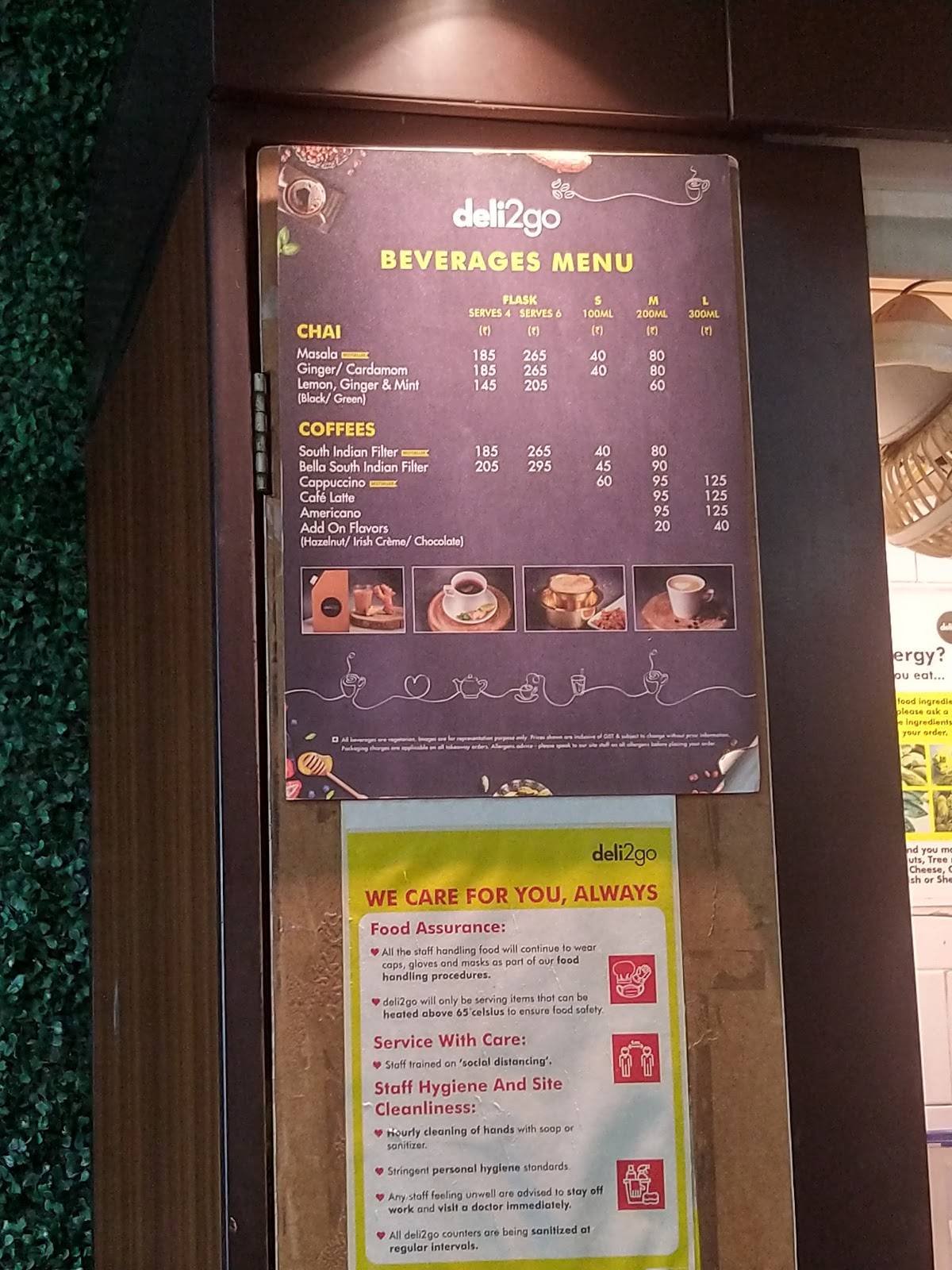 Menu at Deli 2 Go, Bengaluru