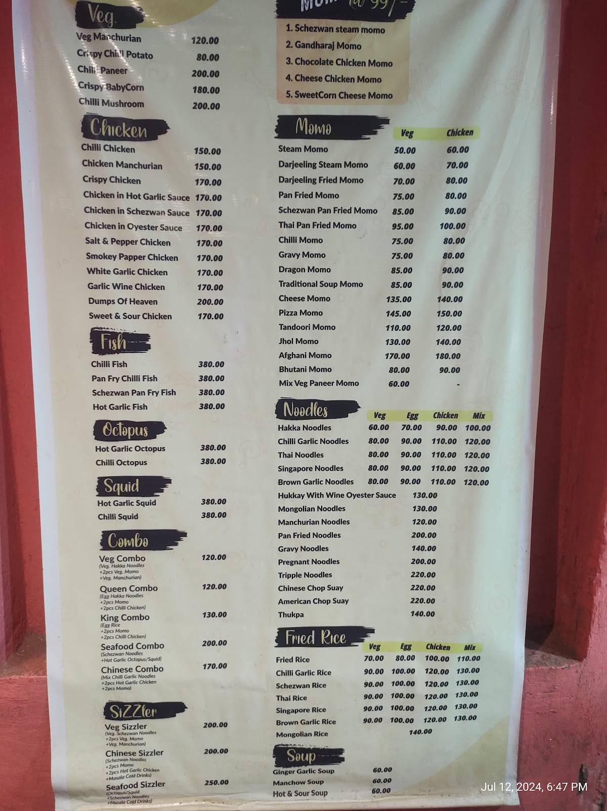 Menu at Delico Smak, Kola