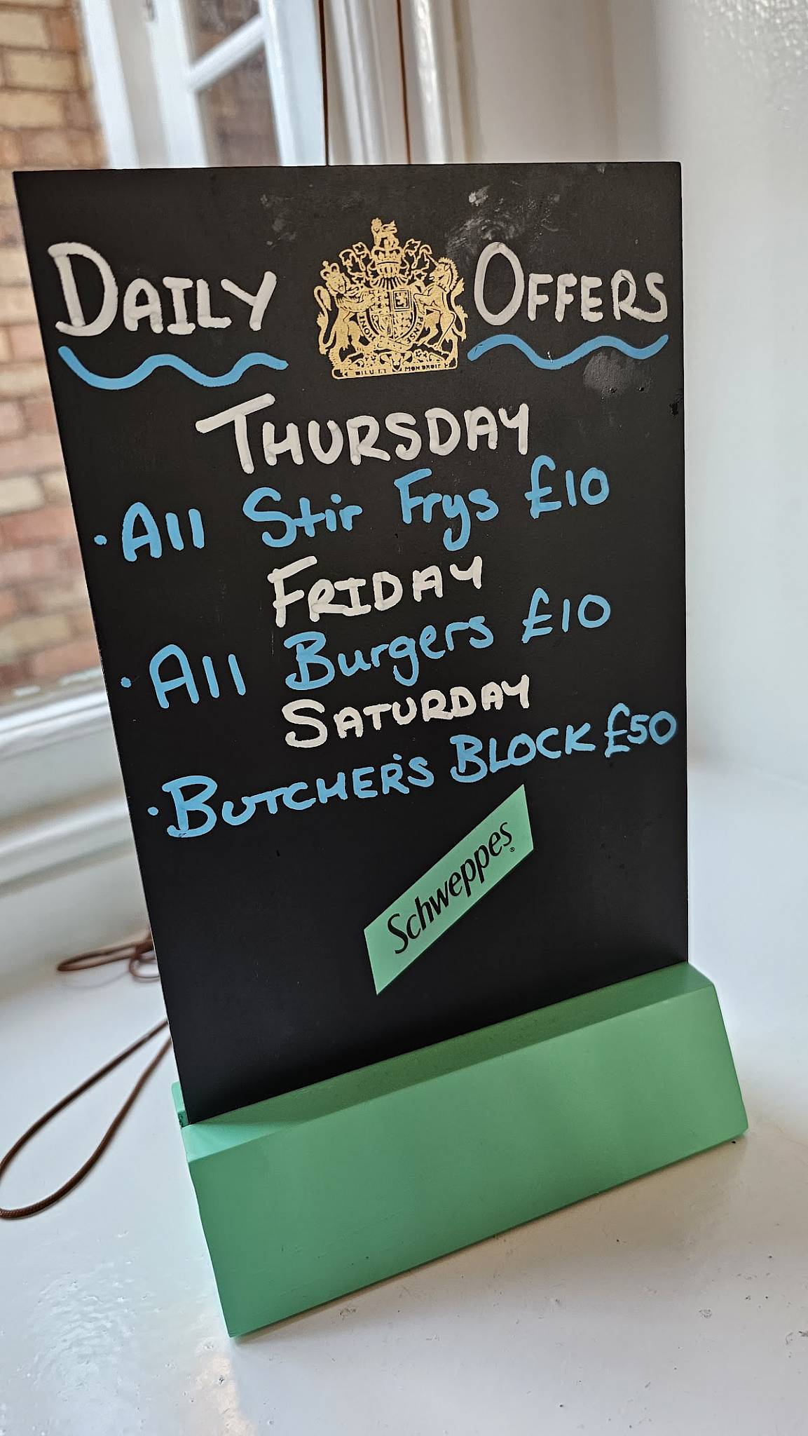 Menu at Coultons bar & grill @ The Trefnant, Denbigh