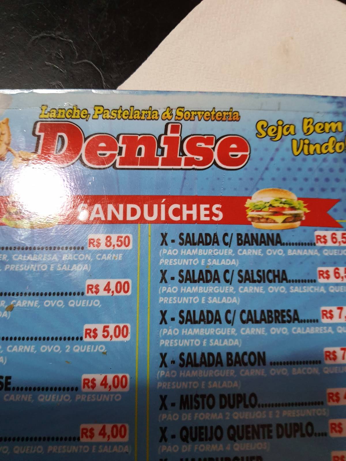 Menu em Denise Lanche, Pastelaria & Sorveteria restaurante, Manaus