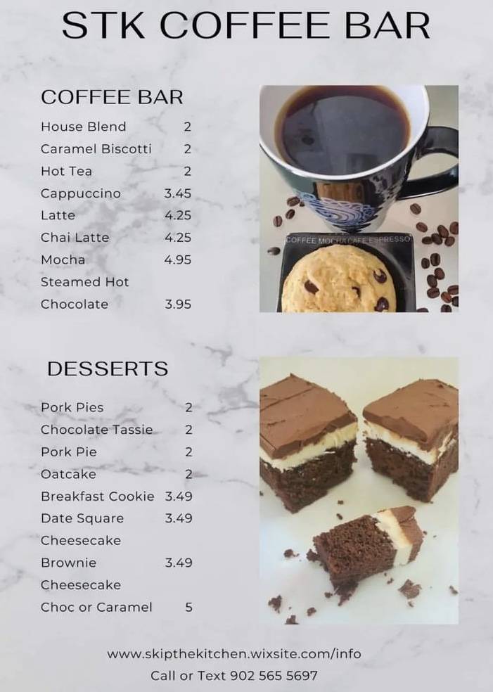 Menu at Skip The Kitchen desserts, Sydney