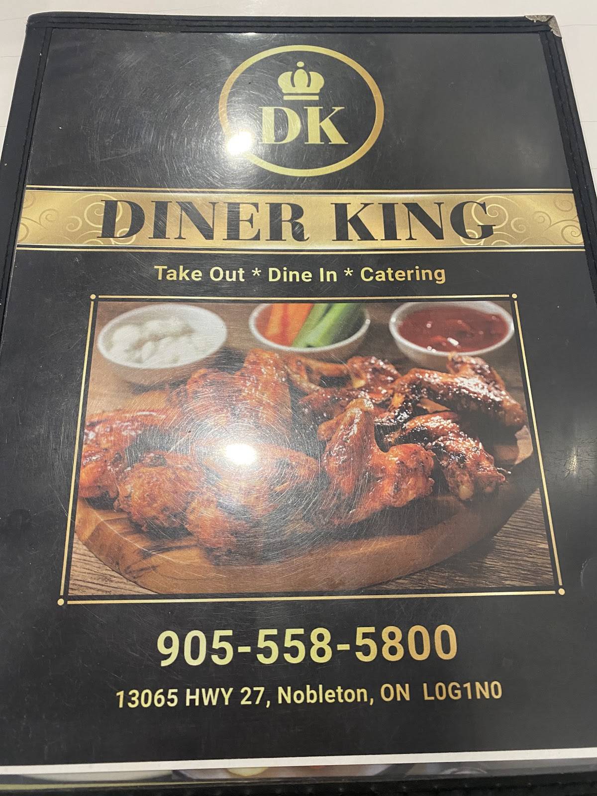 Menu at Diner King restaurant, Nobleton