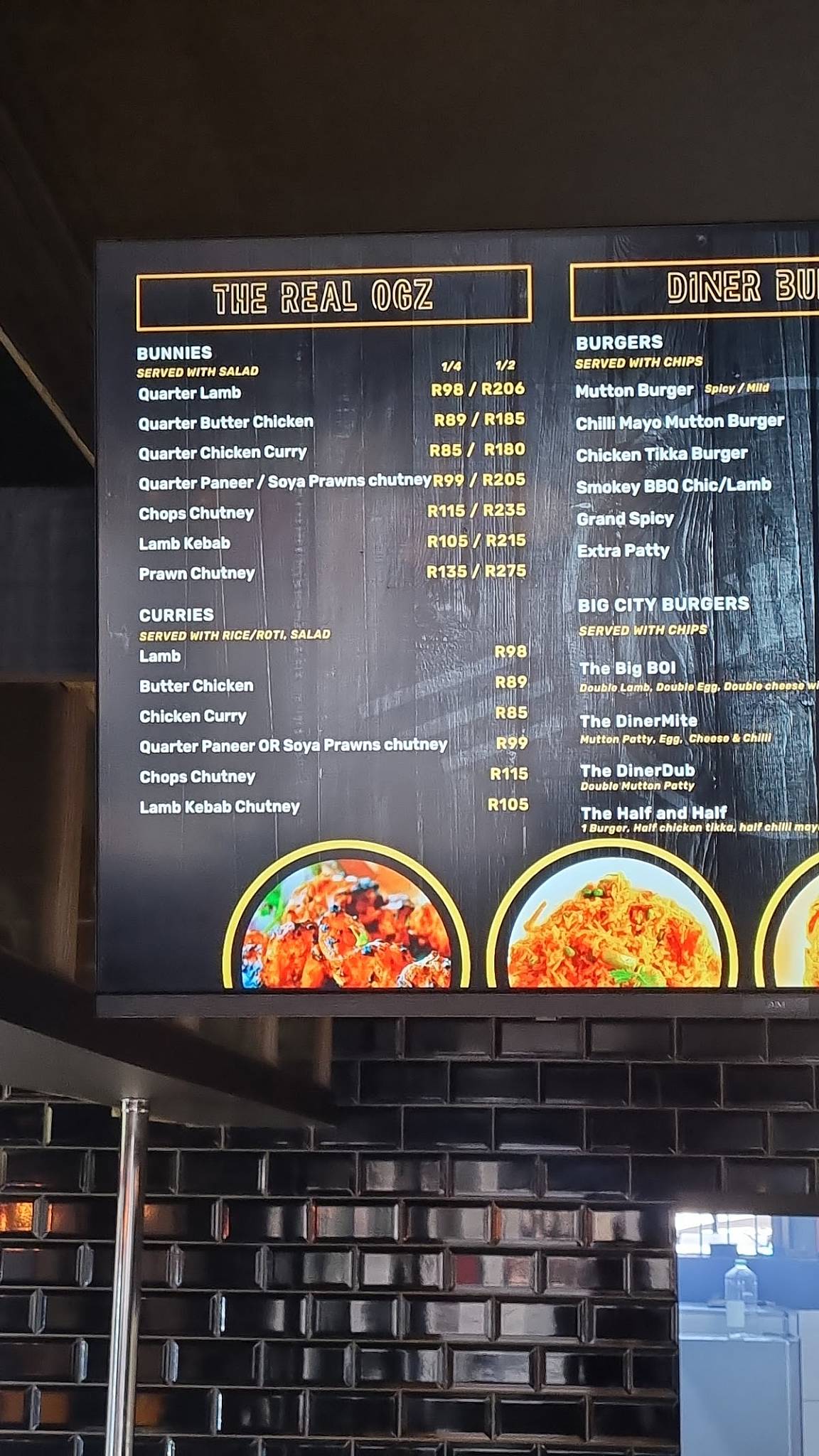 Menu at Dinerboyz Midrand restaurant, Midrand