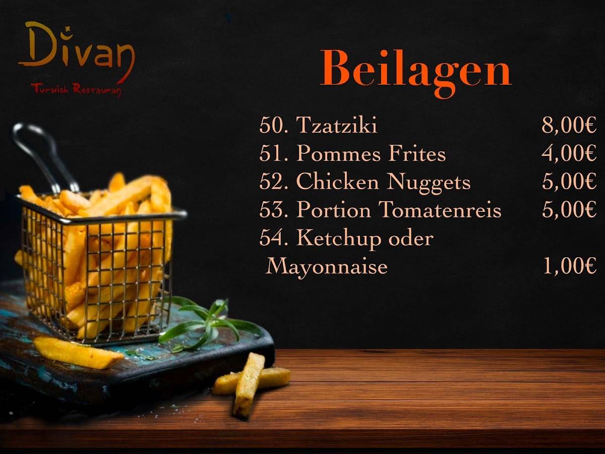 Speisekarte von Divan restaurant, Bramsche, Lutterdamm 82