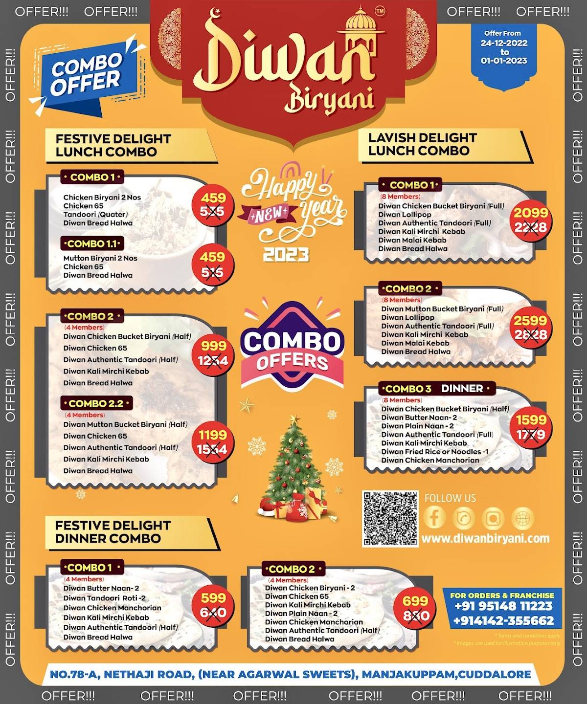 Menu at Diwan Biryani Cuddalore, Cuddalore