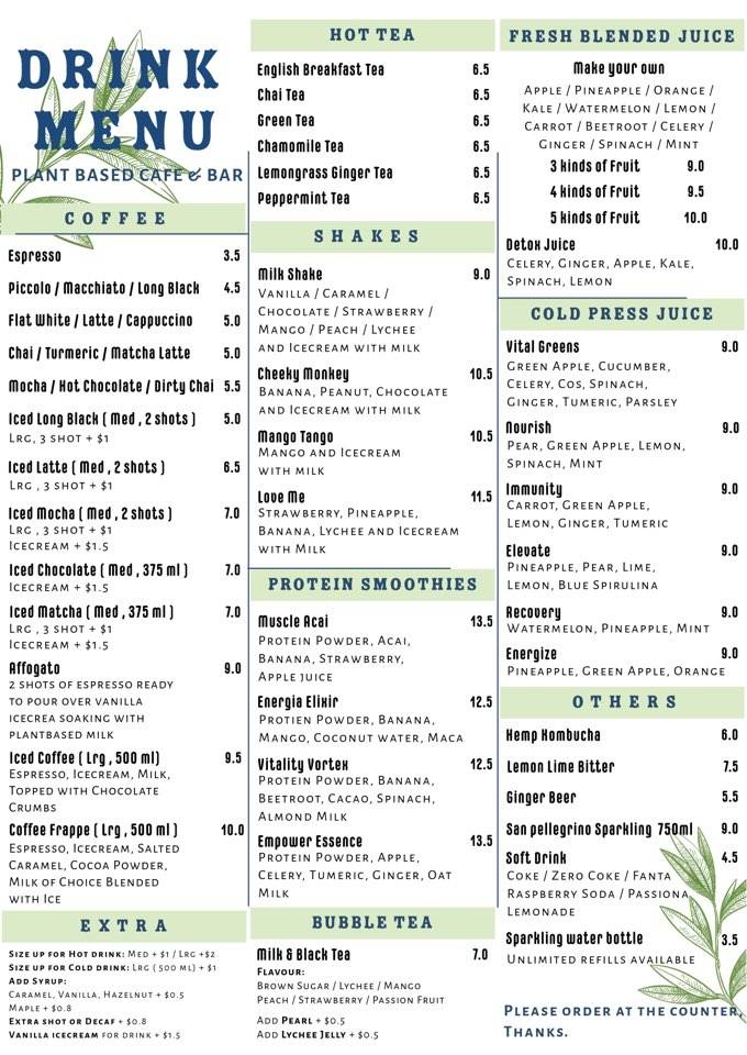 Menu at Doko Demo V restaurant, Burleigh Waters