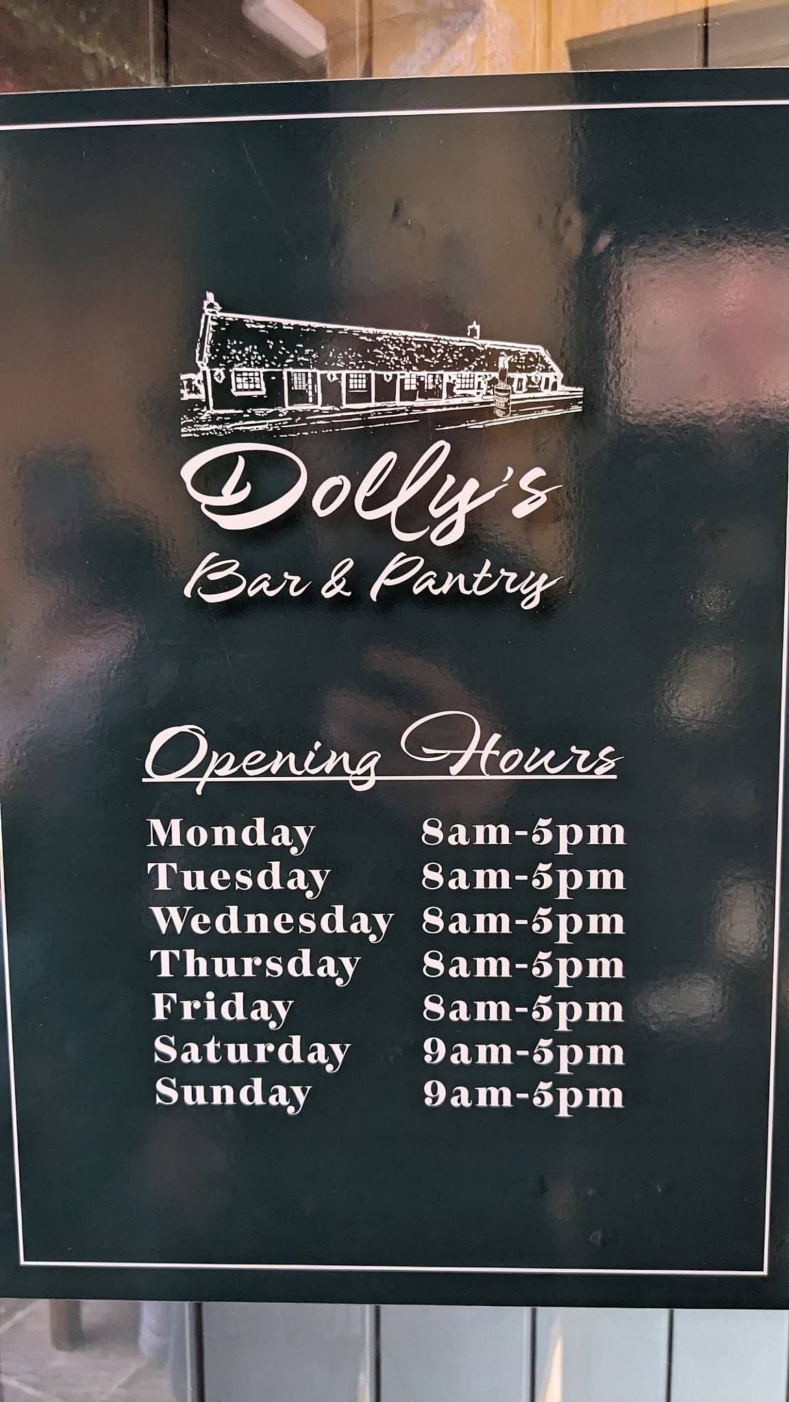 Menu at Dollys pub & bar, Ireland