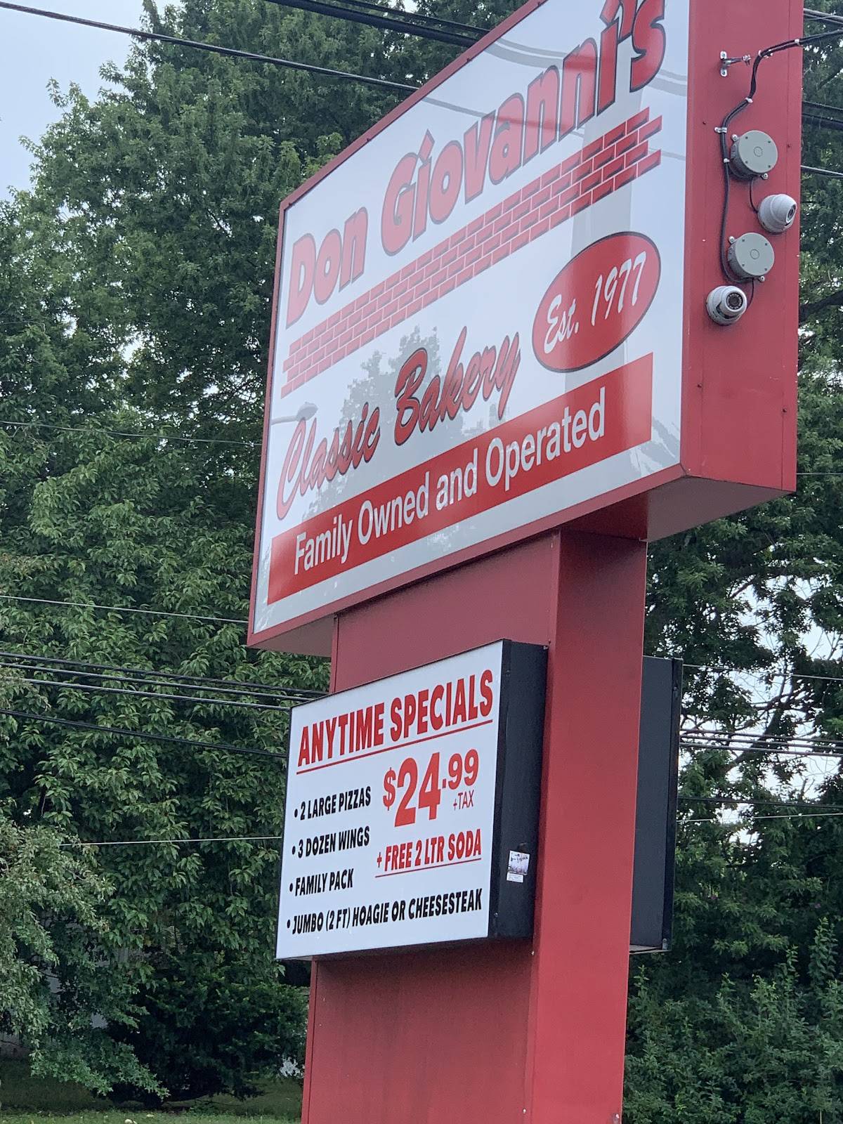 Menu at Don Giovanni's Classic Bakery, Feasterville-Trevose