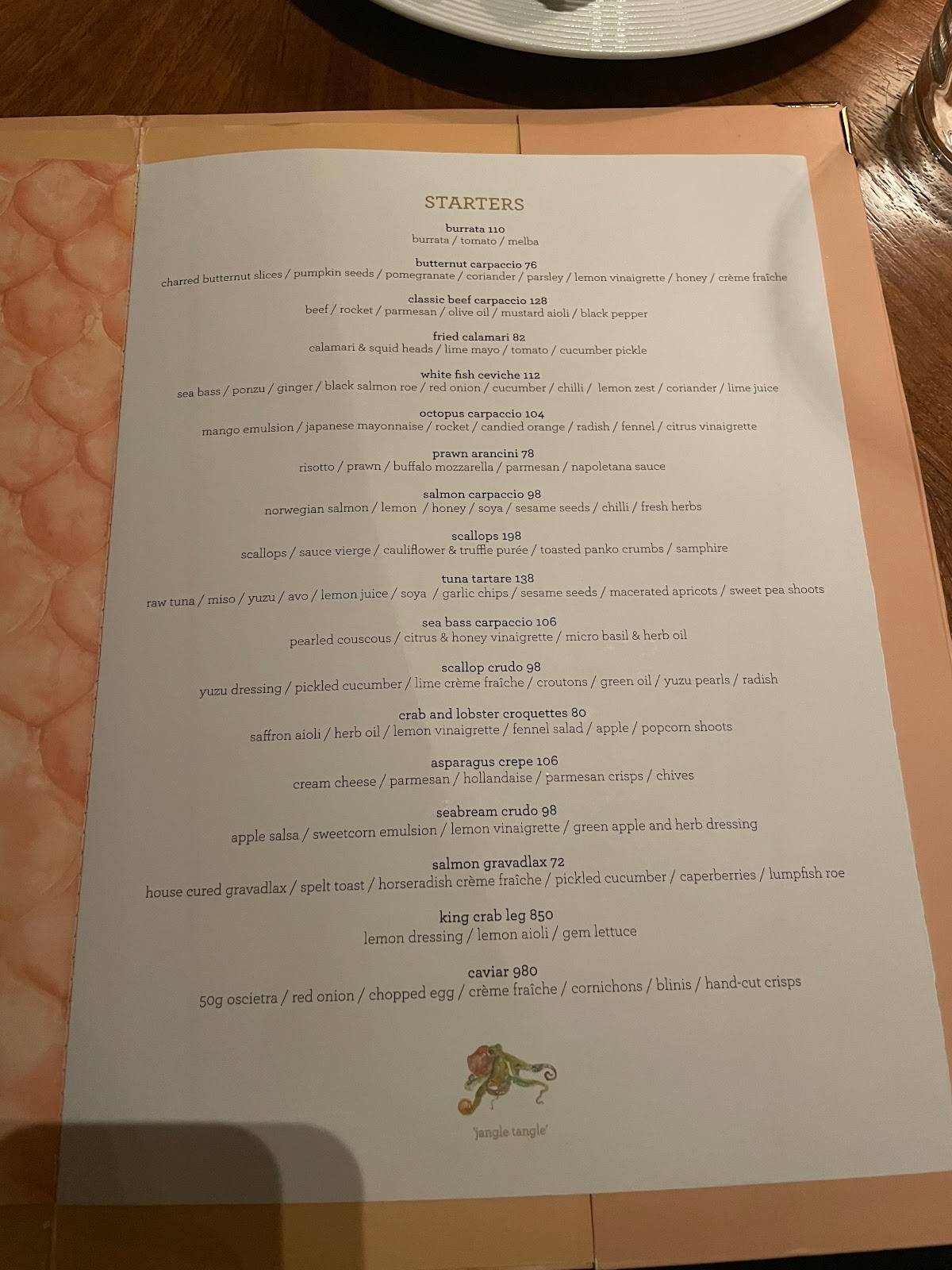 Menu at Flamingo Room by tashas Dubai restaurant, Dubai