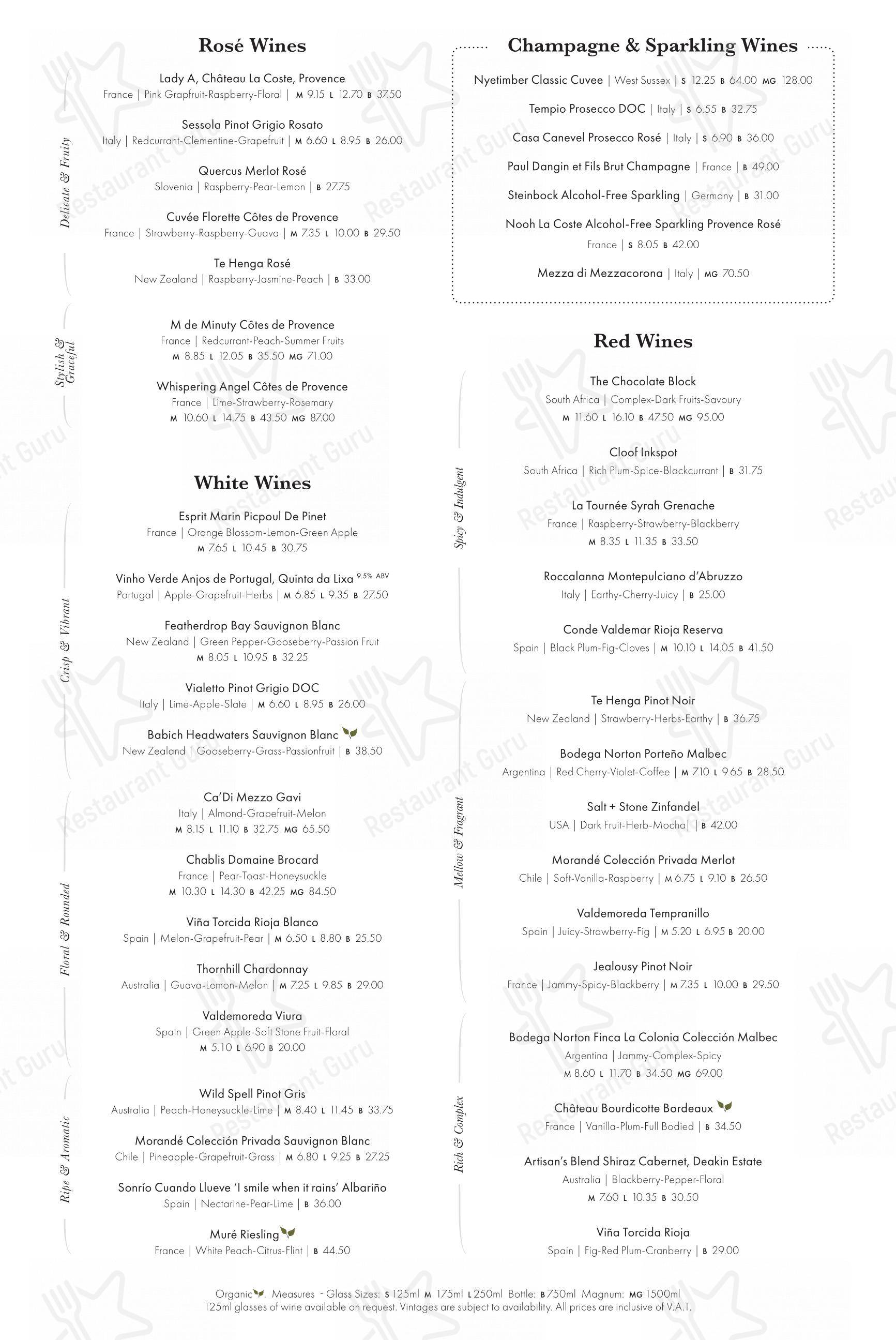 Menu at Dunstan Housen Inn pub & bar, Burnham-on-Sea