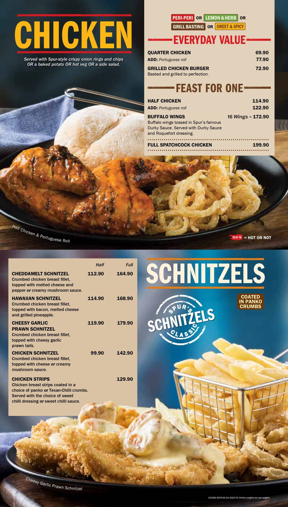 Menu at Grand Canyon Spur restaurant, Pinetown, Sandy's Centre Cnr ...