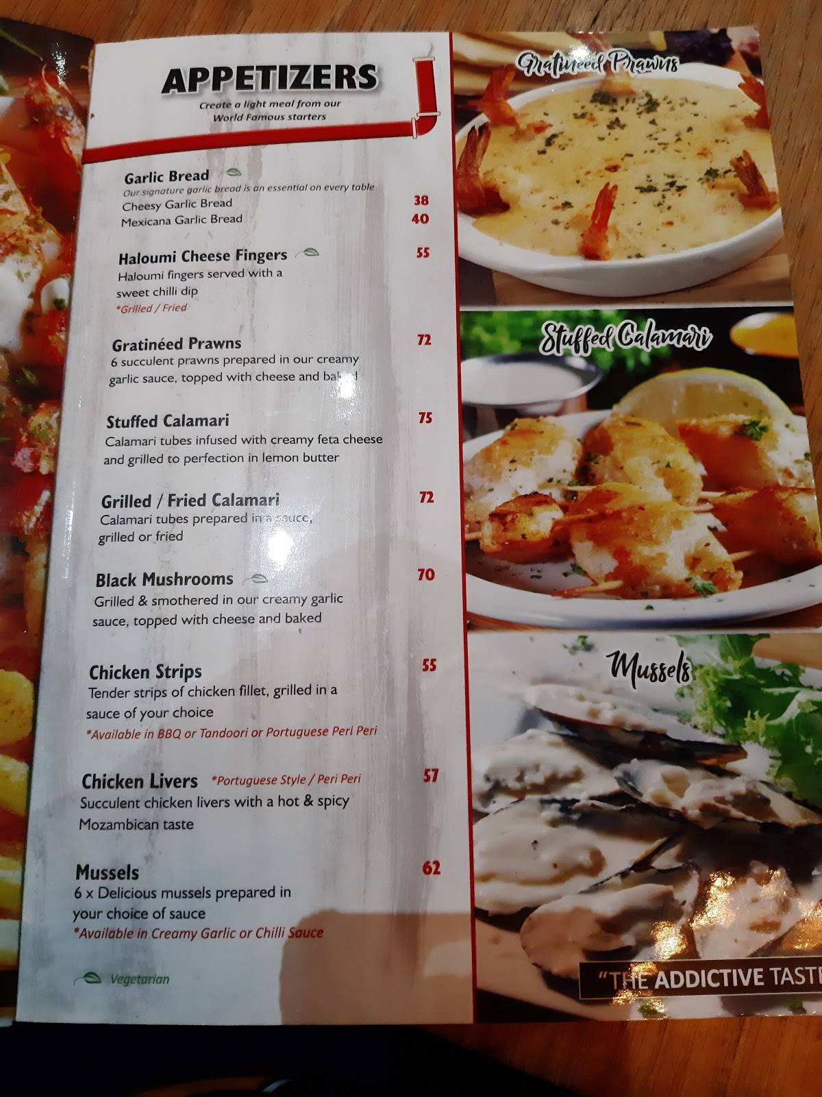 Menu at Jimmy's Killer Prawns Gateway restaurant, Umhlanga, Shop G340 ...