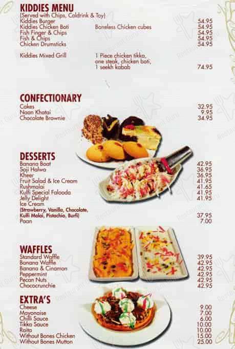 Menu at My Diners Pavilion Mall restaurant, Durban, Shop CL 05