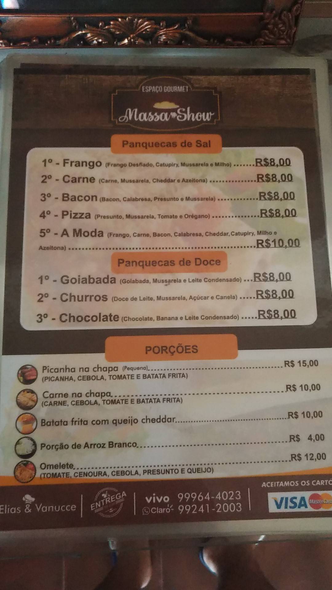 Menu em ESPAÇO GOURMET MASSA SHOW restaurante, Brasil