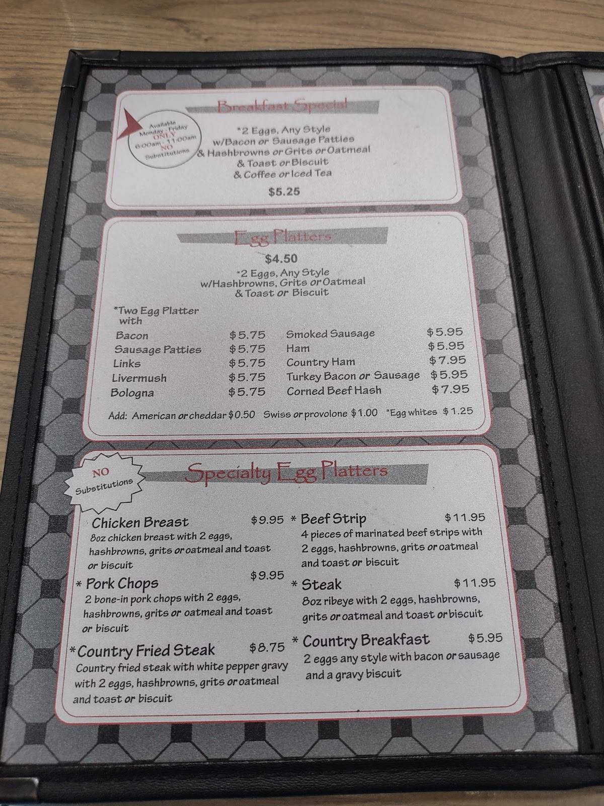 Menu at East 74 Restaurant, Matthews, Monroe Rd