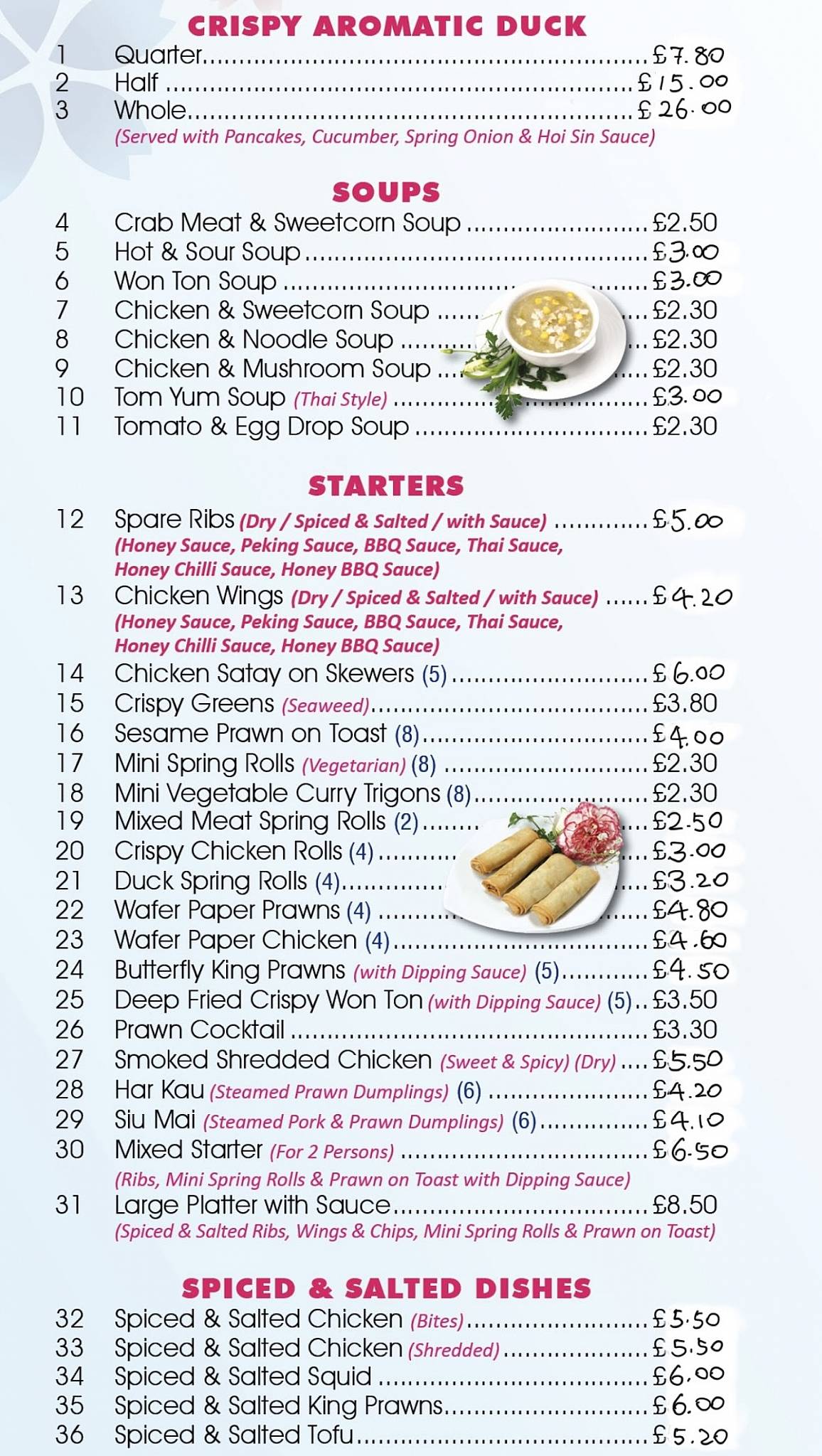 Menu at Mayflower fast food, Edinburgh, 8A Piershill Ln