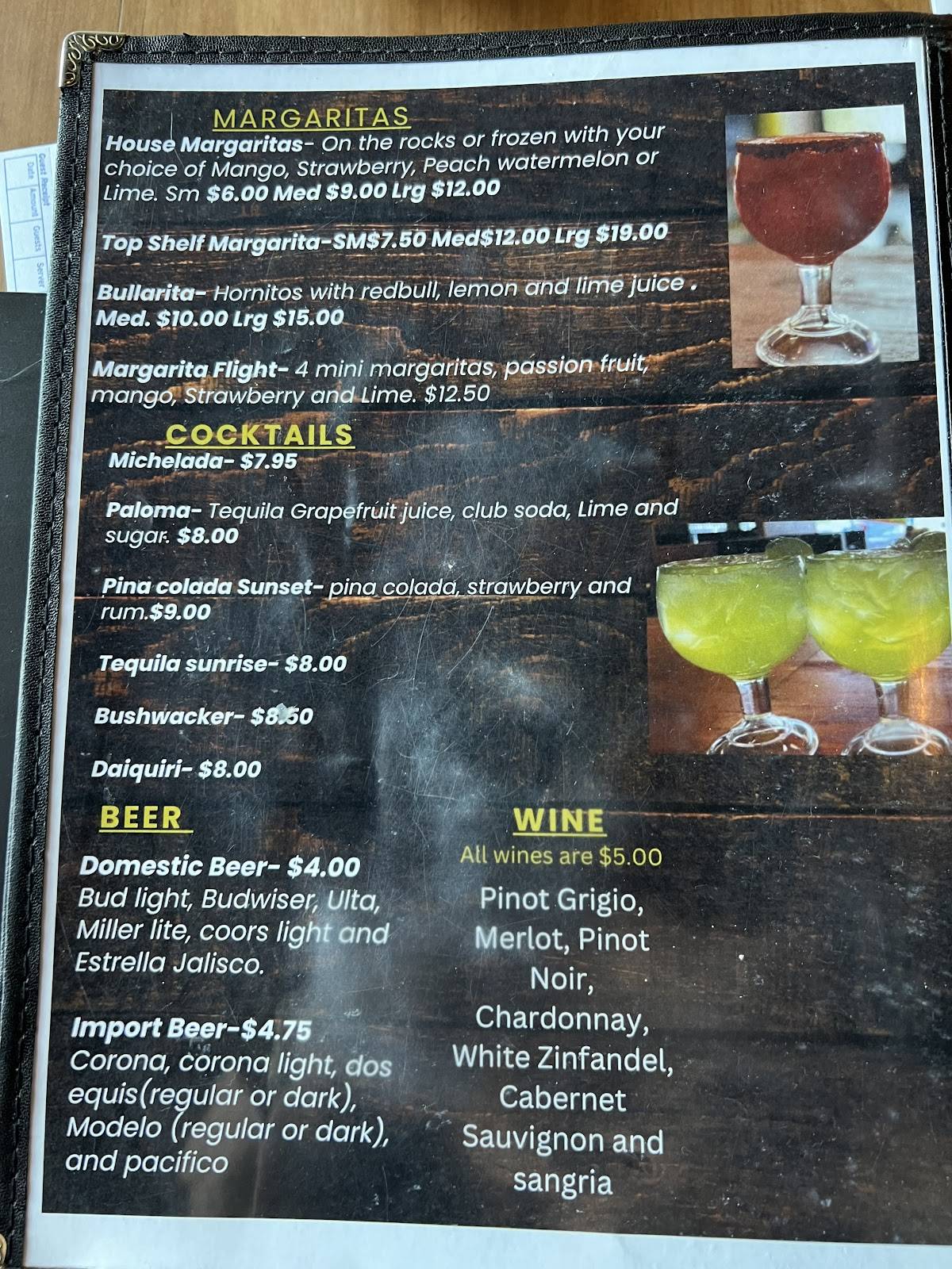 Menu at El Burrito Mexican Restaurant Elberta Alabama, Santa Fe
