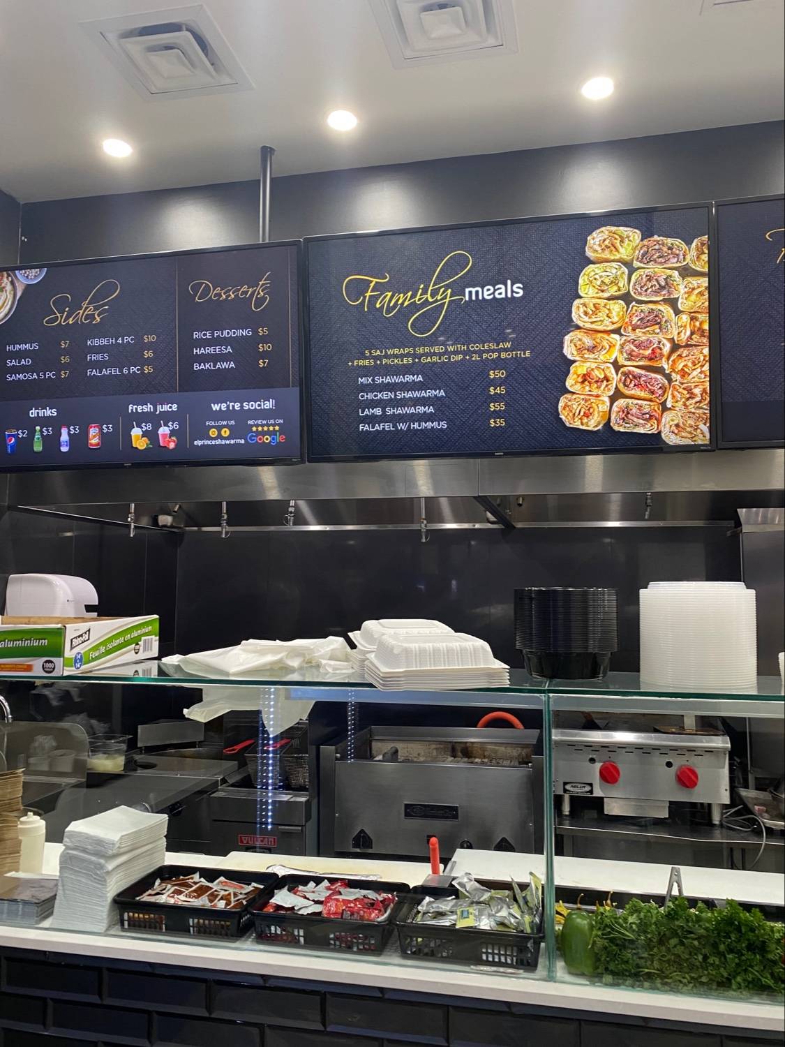 Menu at El Prince Shawarma and Bakery, Mississauga