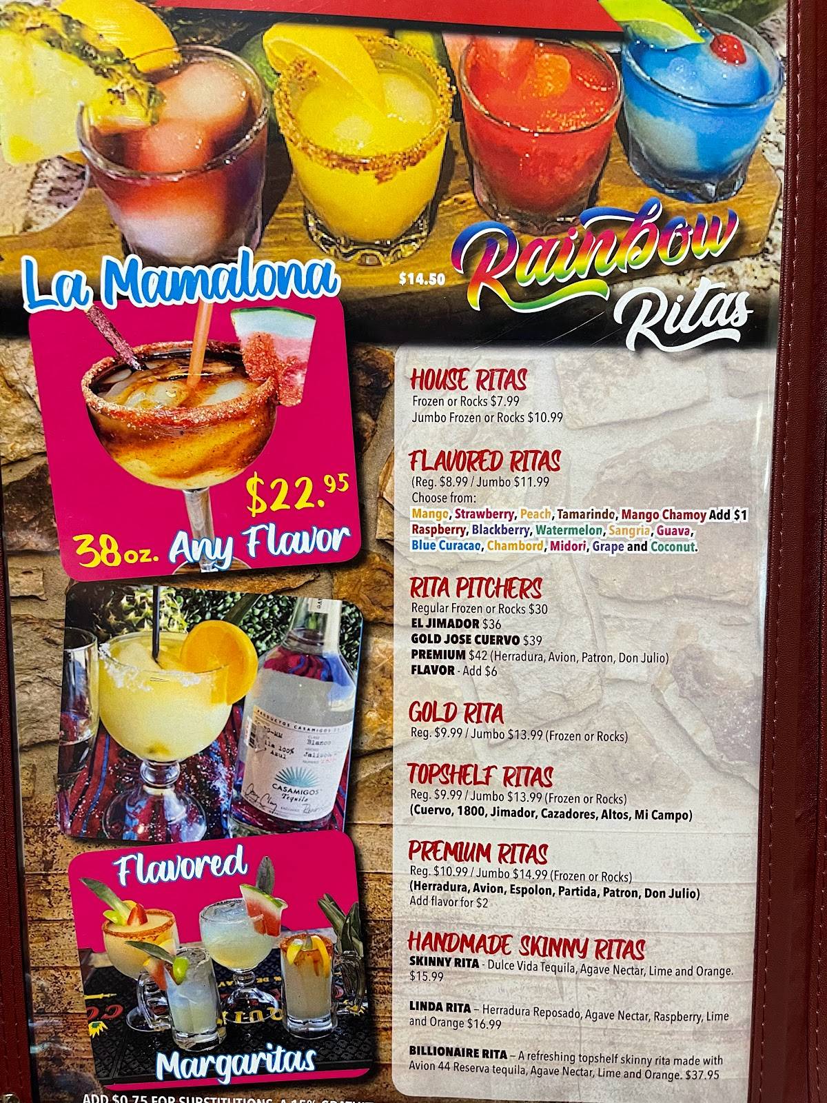 Menu at El Refu pub & bar, Humble