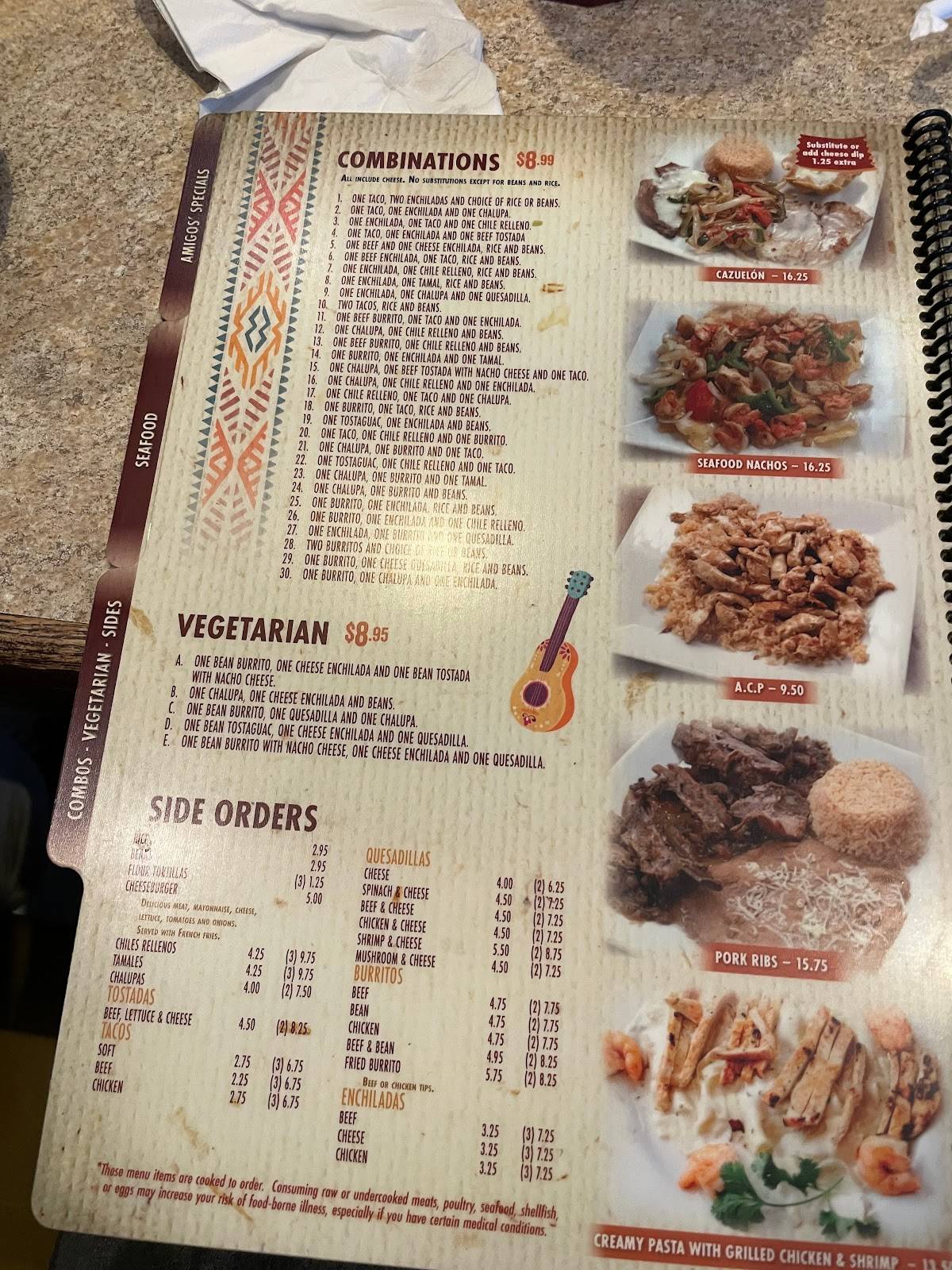 Menu at El Sarape Mexican Restaurant, Hickory