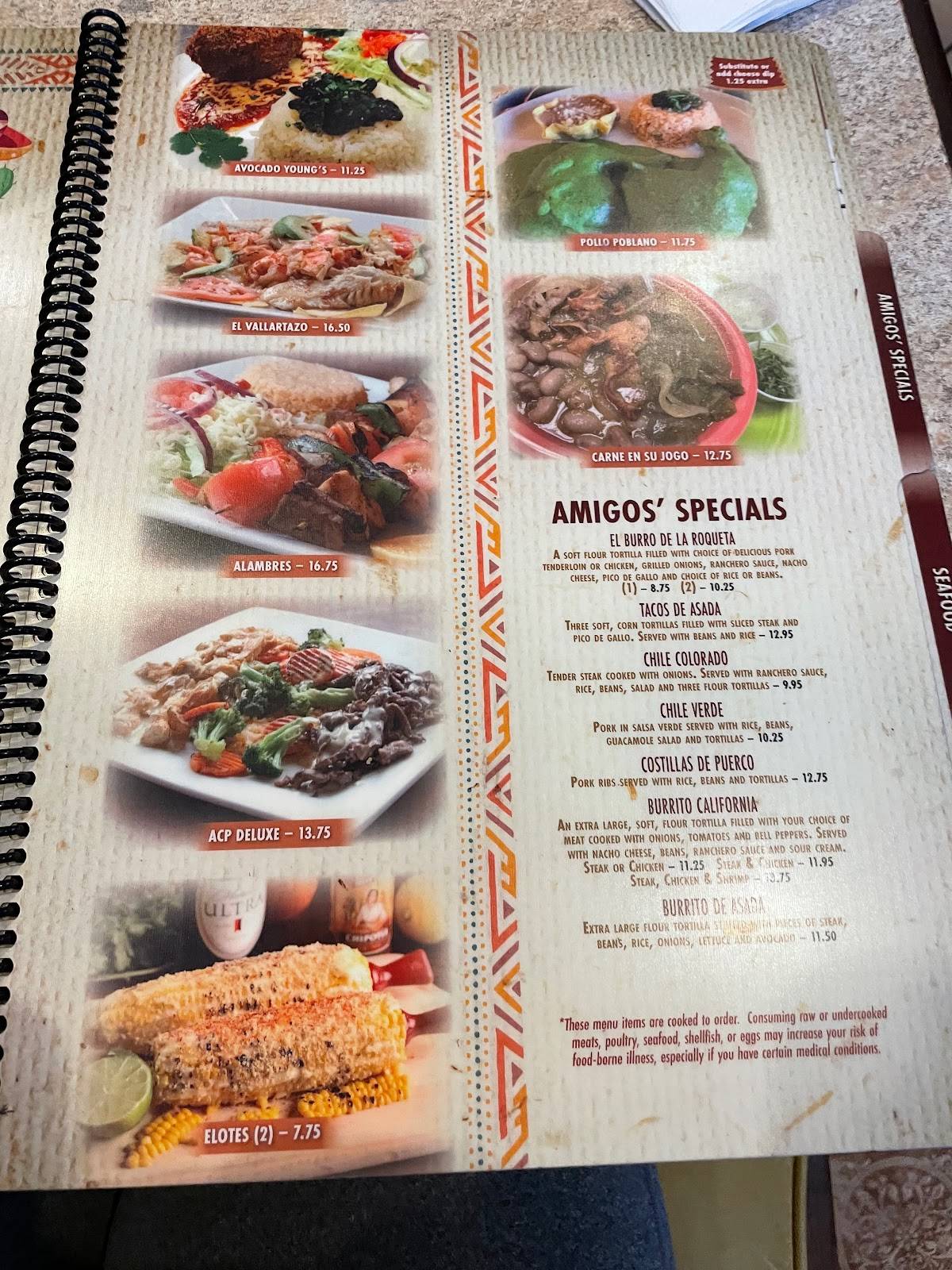 Menu at El Sarape Mexican Restaurant, Hickory