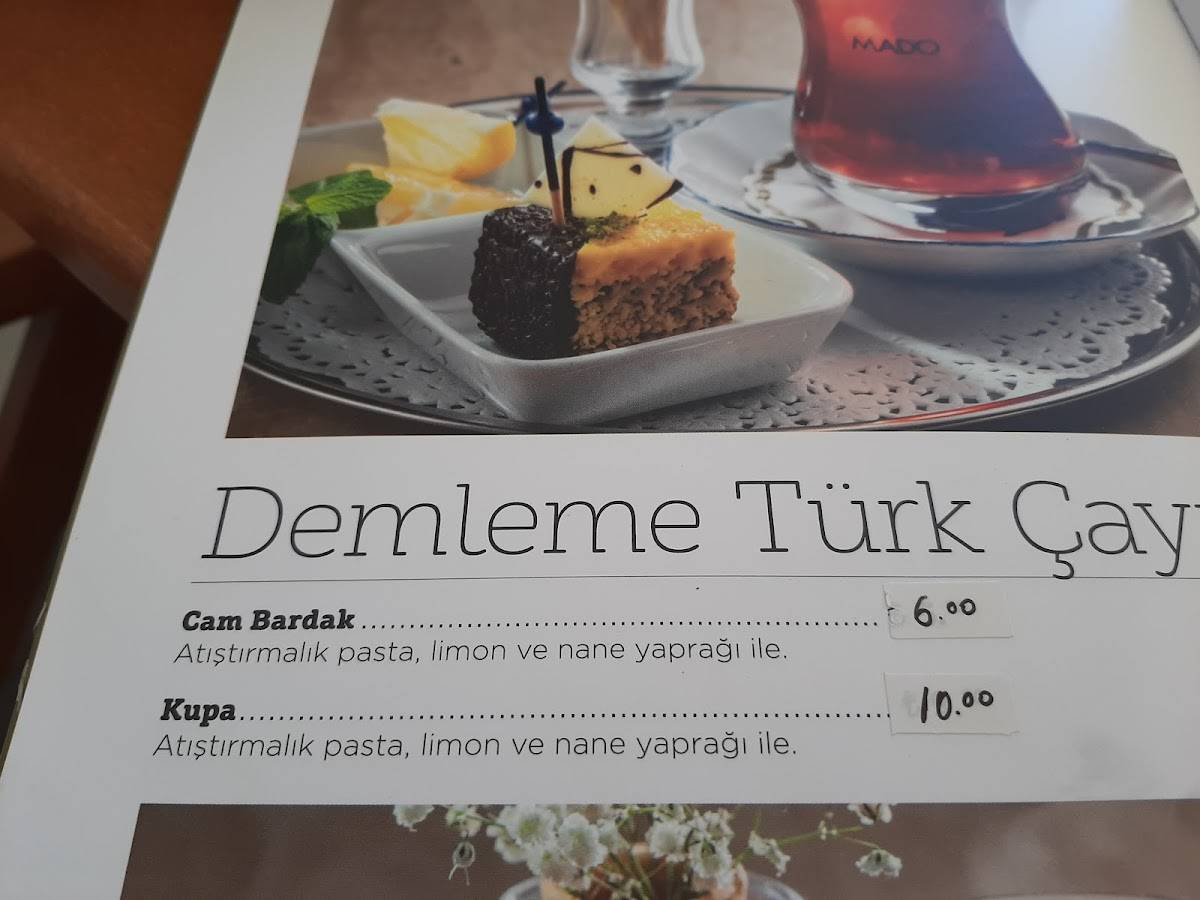 Menu at Mado, Erdek, Mado cafe