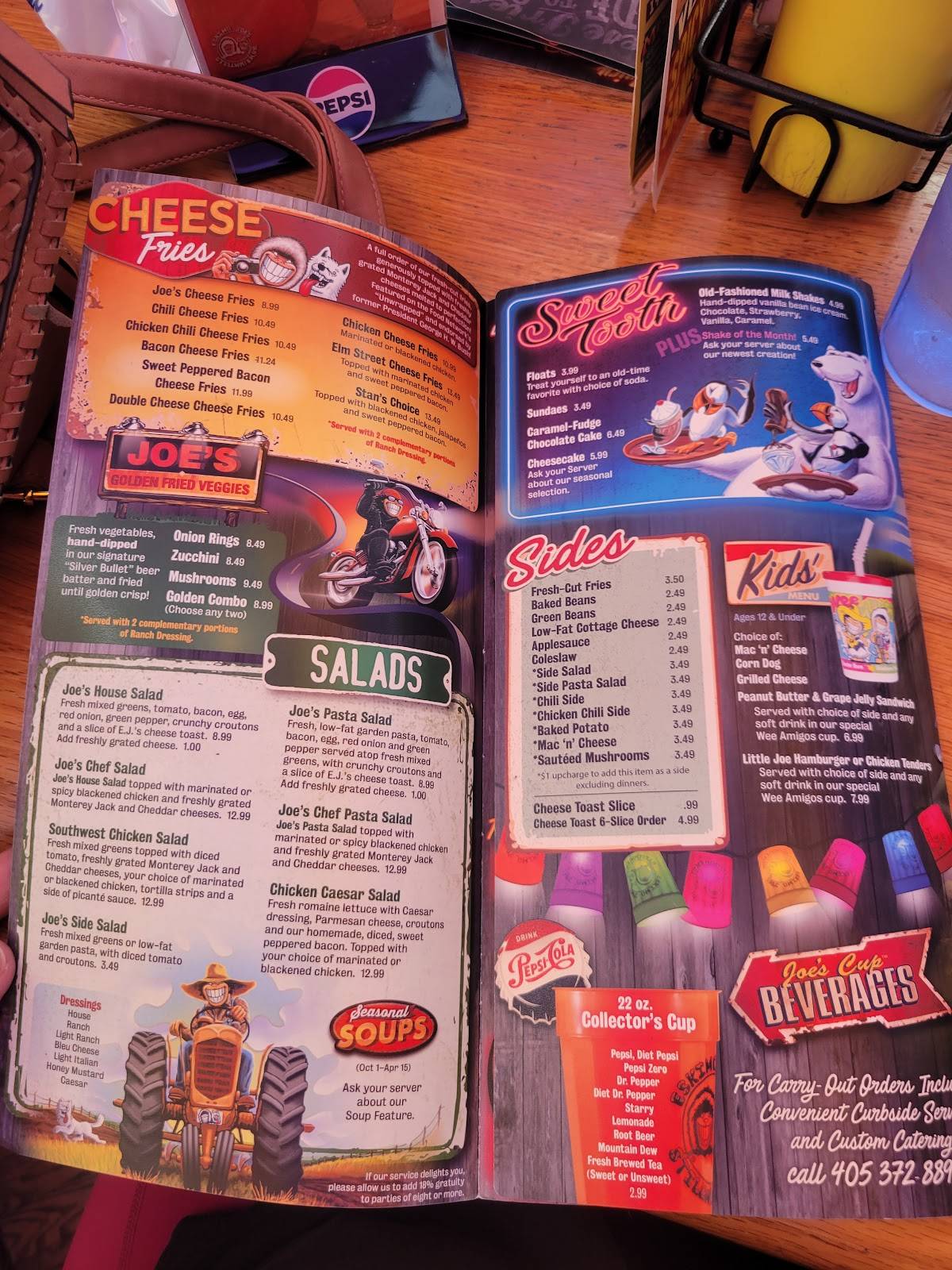 Menu at Eskimo Joe's pub & bar, Stillwater, 501 W Elm Ave
