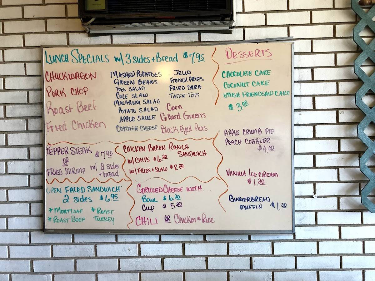 Menu at Dutch Cupboard restaurant, Etowah, Brevard Rd