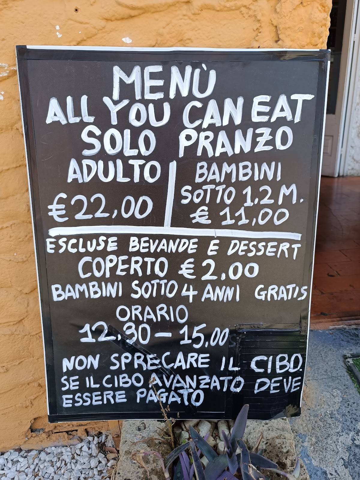 Menu at Ristorante Etsu Sushi, Muravera
