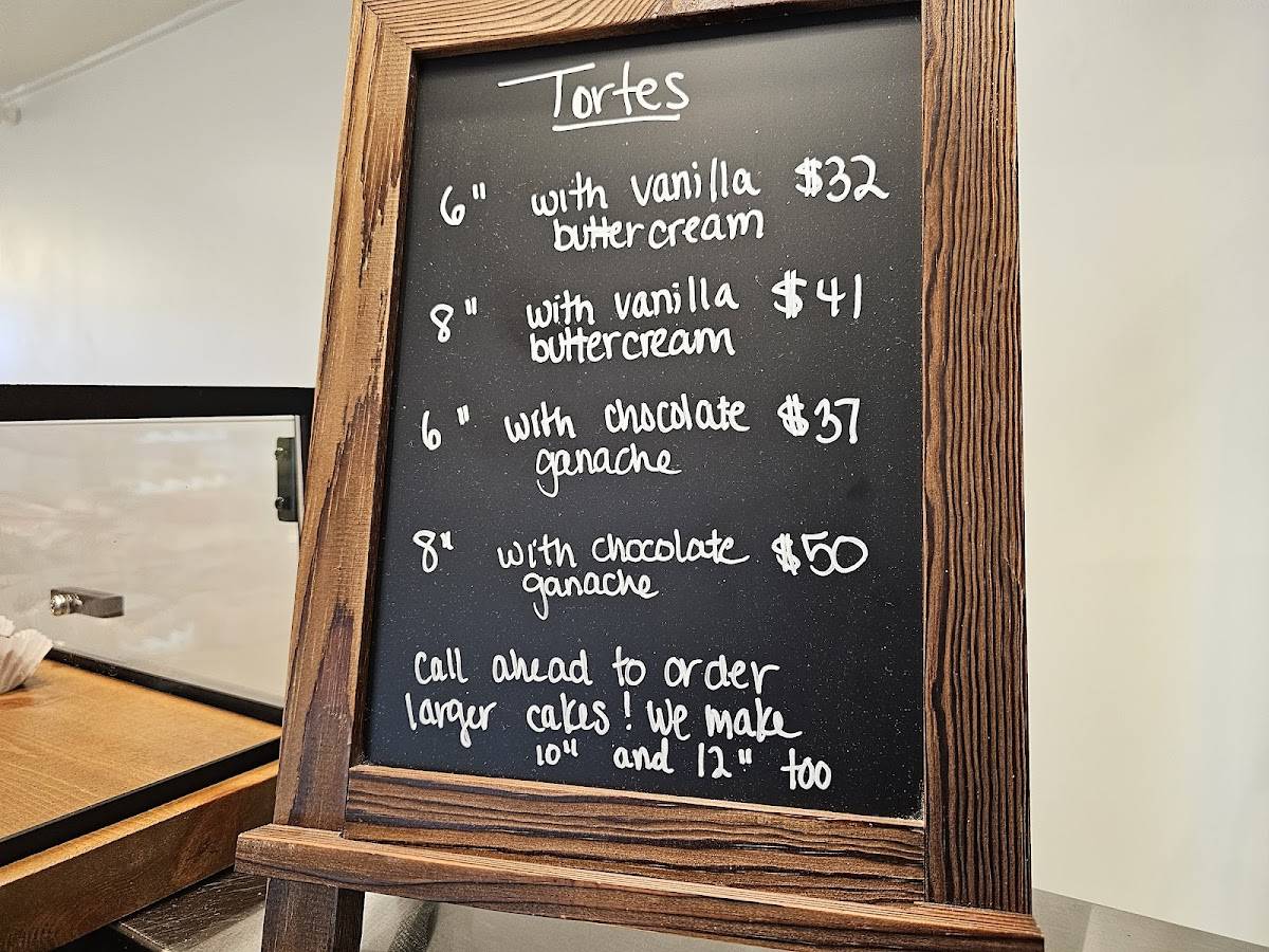 Menu at European Bakery and Tea Room, Falmouth