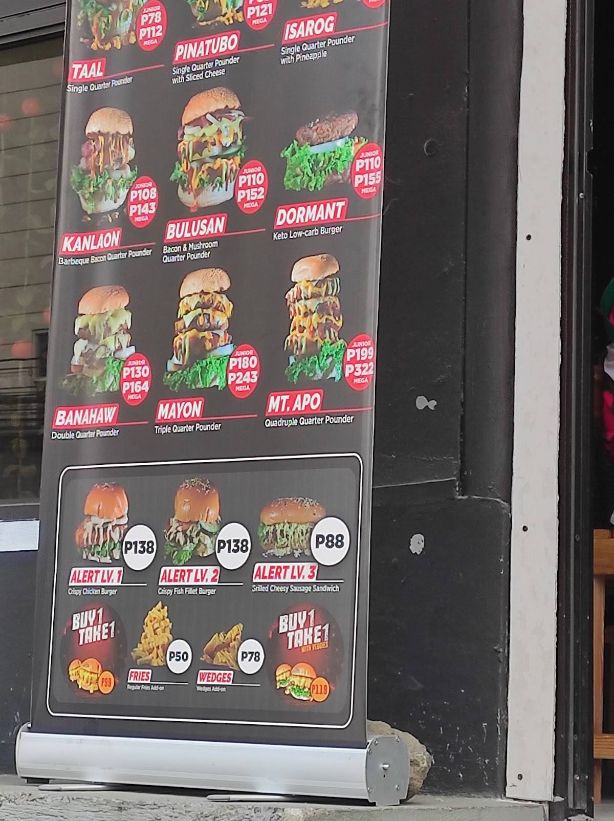 Menu at Explosive Burger Batangas Branch restaurant, Batangas