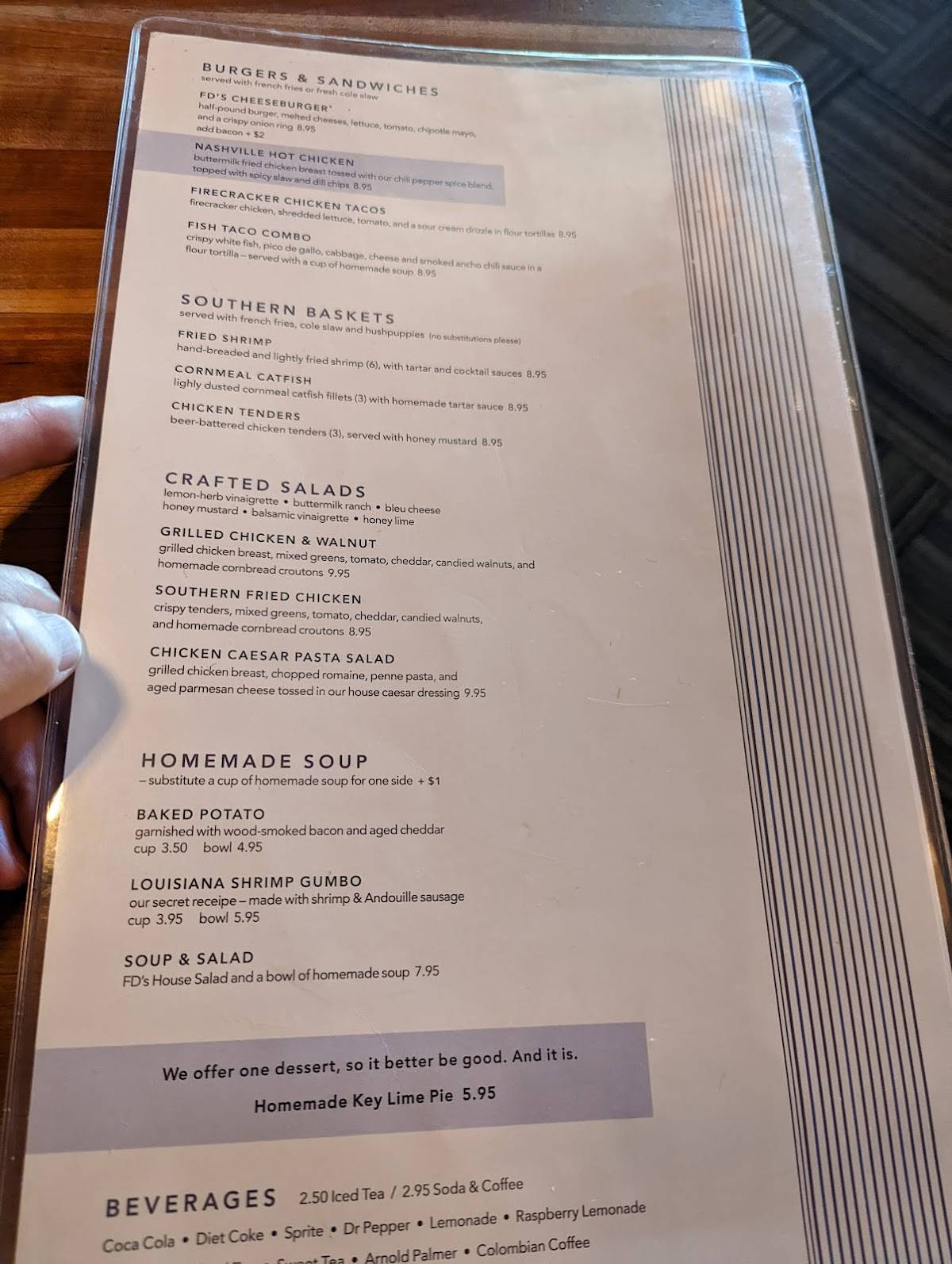 Menu at FD's Grillhouse pub & bar, Springfield