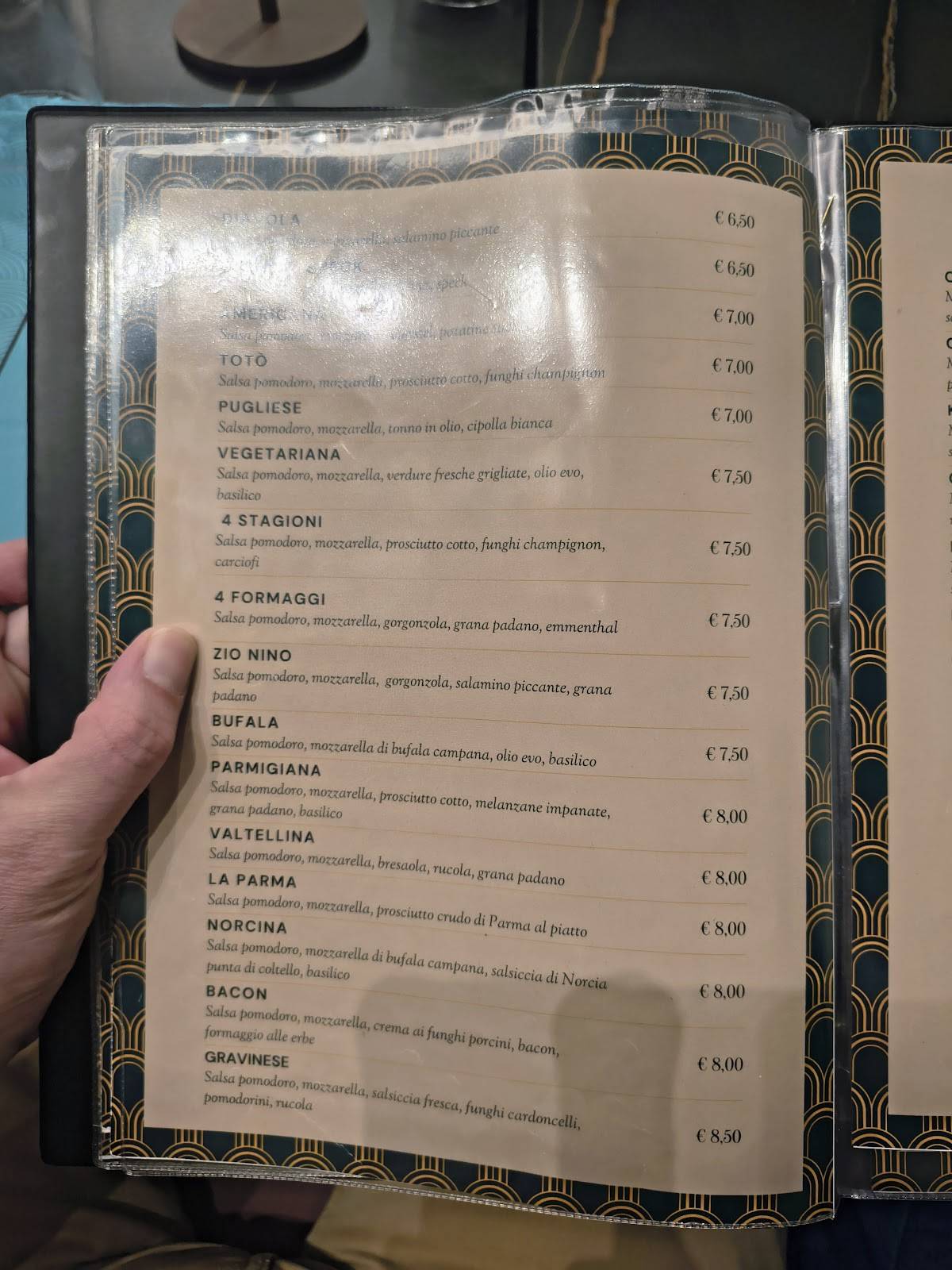Menu da Fa’ 9 ristorante, Gravina in Puglia