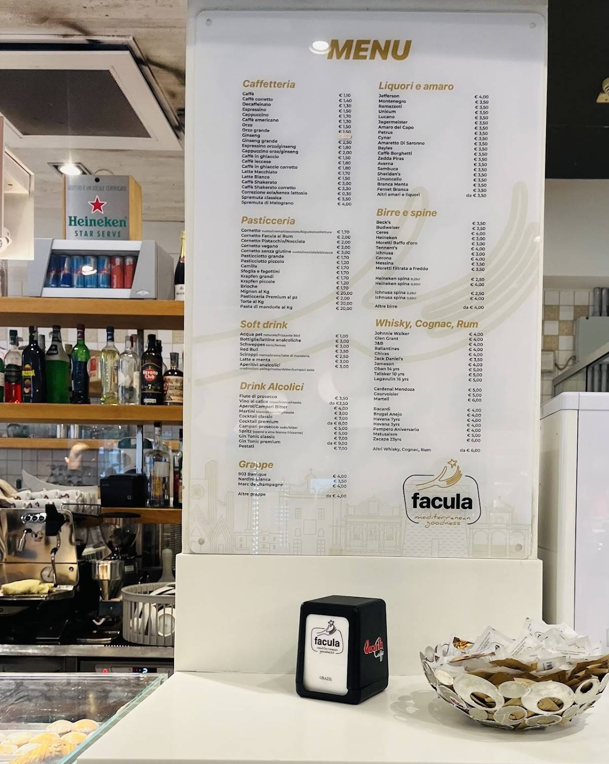 Menu da Facula Caffetteria & Pasticceria, Gallipoli