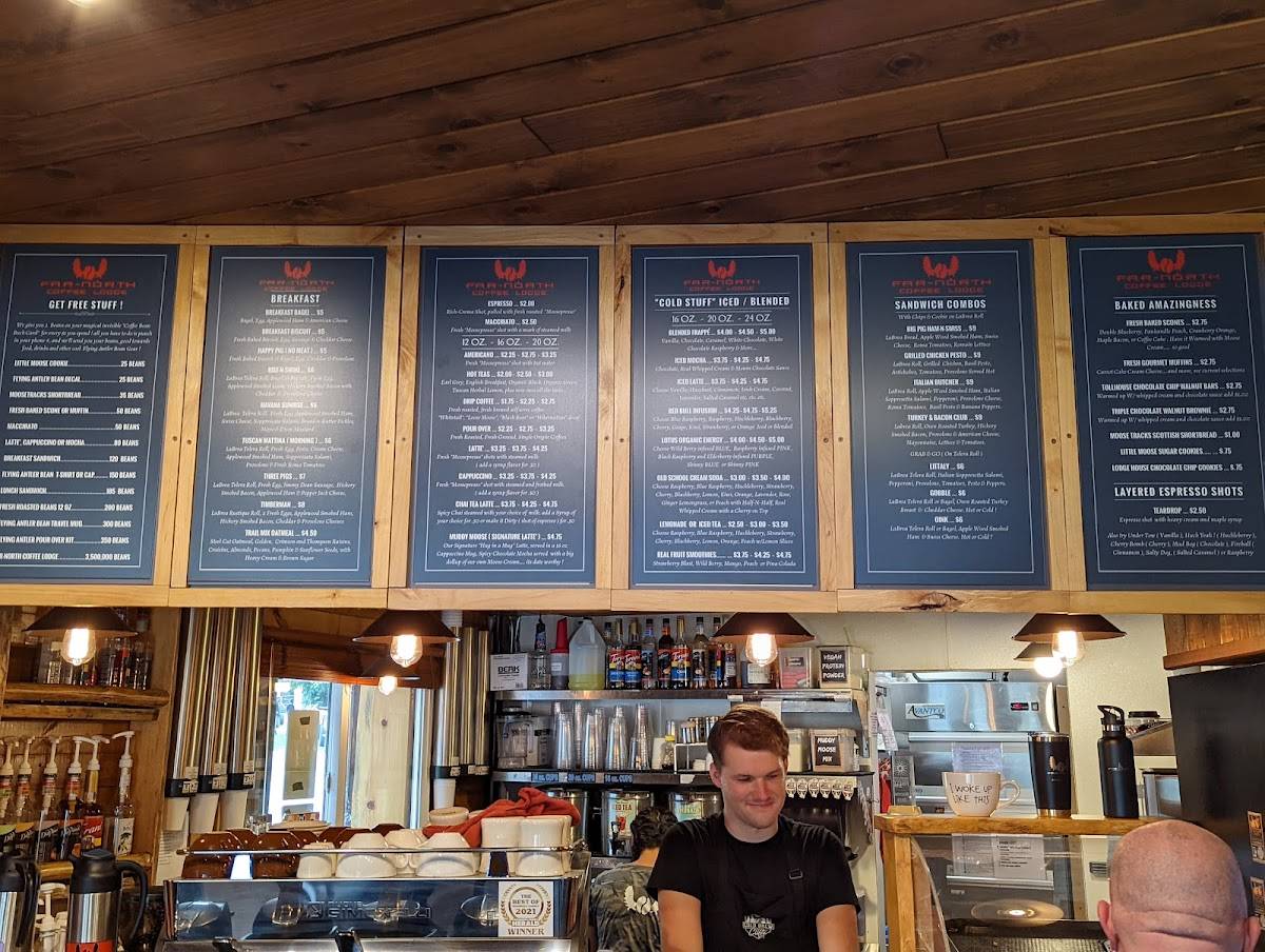 Menu at Far-North Coffee Lodge cafe, Bonners Ferry
