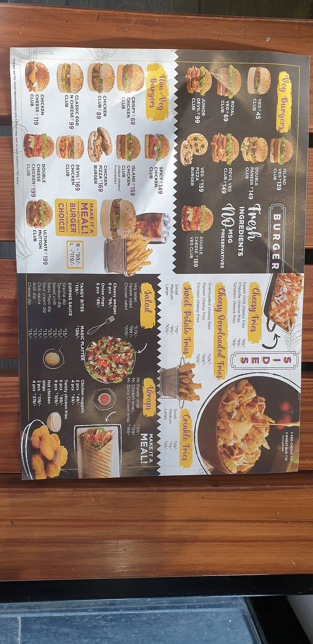 Menu at The Burger Club, Faridabad, 98WF+36F Huda Market