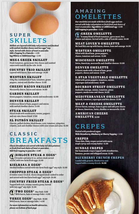 Menu at Faros Restaurant & Cocktails, Fond du Lac