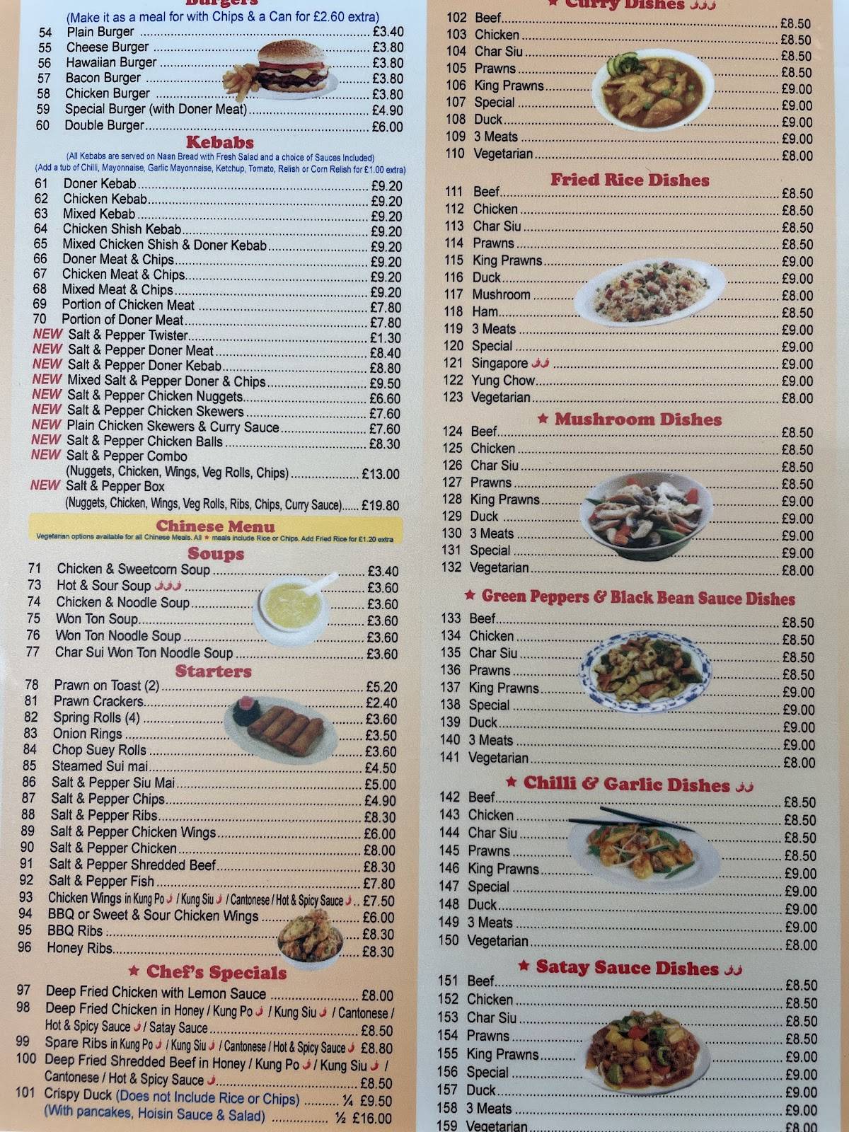 Menu at Ascot Fish Bar, Runcorn, Ascot Ave