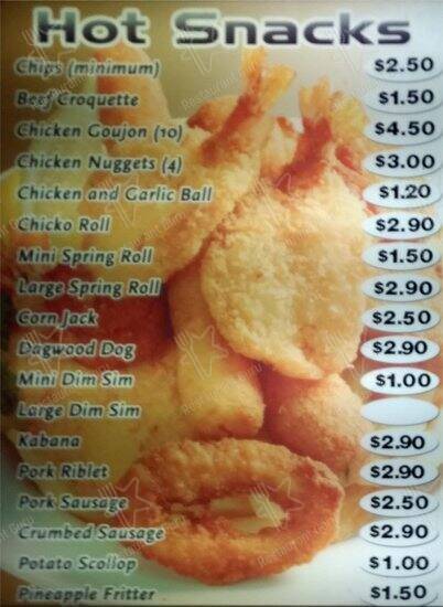 Menu at Chatswood Hills Seafood TakeAway Fish & Chips fast food ...